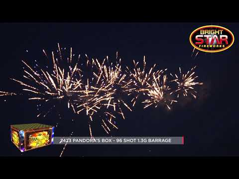 PANDORA’S BOX 96 SHOT FAN BARRAGE – Freemo Fireworks